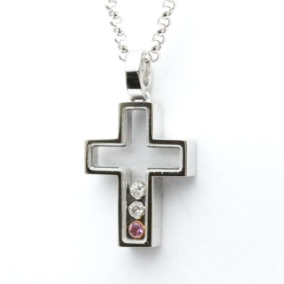 OTHERS | Jewelry | Chopard Happy Diamond Cross Top Charm 79409 White ...